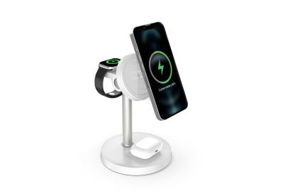 China 2025 New S11 Magnetic Wireless Fast Charger Mobile Phone Charging Apple And Samsung Phone Bracket for sale