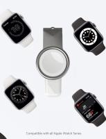 China 2025 New T304-A Zinc Wireless Charger Support Charging Apple And Samsung Products Dual Interface Watch Charger for sale
