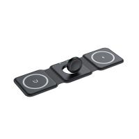 China 2025 Wholesale Foldable Wireless Fast Charging Charger 15W/10W Large Output Mobile Phone Apple And Samsung Phone/Earphone Charger for sale