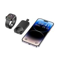 China ABS PC Material X550 Latest Wireless Fast Charger for Apple Watch and 1000mAh Mini Power Bank for sale