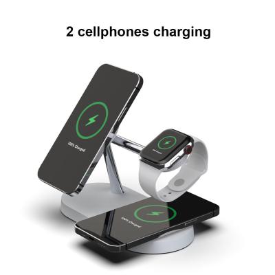 China 2025 New T268 Wholesale Price 15w Wireless Fast Charger ABS+Zinc Alloy Magnetic Apple And Samsung Phones Charger for sale