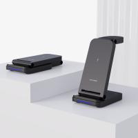 China S90 Folding Wireless Fast Charger Apple And Samsung Charger Multi-functional Charging  Stand for sale