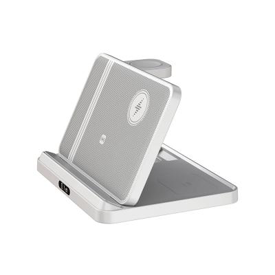 China A8H Apple Version 15W/10W 3 In1 Wireless Charger Fast Charging Foldable for Phone/Earphone/Watch for sale