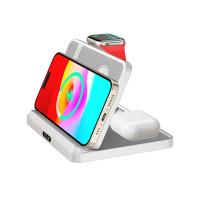 China A8H Apple Version 15W/10W 3 In1 Wireless Charger Fast Charging Foldable for Phone/Earphone/Watch for sale