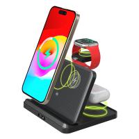 China A21 Samsung Vesion 3 In 1 Foldable Wireless Charger 15w /10w Charger for sale