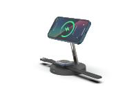 China Wireless Apple Charger T268C OEM/ODM 15W Wireless Fast Charger Black Charger Stand for sale