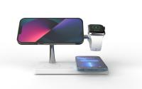 China T218 Apple Wireless Charger For Iphone ABS+Zine Alloy Black Wireless Charger for sale