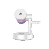 China All in one Bluetooth Speaker and Wireless Charger Combo with Qi2.2 Certificate for sale