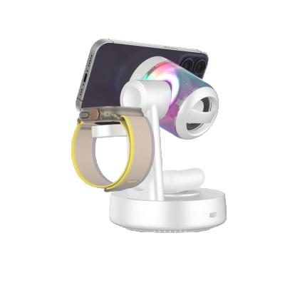 China 25W All In One Wireless Charger Compatible with both Apple and Samsung Phone Earbuds Watch for sale