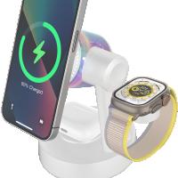 China All in one Bluetooth Speaker and Wireless Charger Combo with Qi2.2 Certificate for sale
