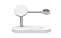 China Customized 3-in-1 Magnetic Wireless Charger with 15W Fast Charging and ABS Material for sale