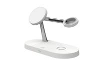 China Customized 3-in-1 Magnetic Wireless Charger with 15W Fast Charging and ABS Material for sale