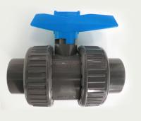 China +GF+ 355 PVC-U Double Union Ball Valve 1-1/4