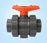 China GF 375 Union Ball Valve PVC-U/EPDM – GB Standard d63 & d75 Sizes – Corrosion-Resistant Industrial Fluid Control Solution for sale