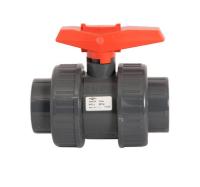 China GF 375 Union Ball Valve PVC-U/EPDM – GB Standard d63 & d75 Sizes – Corrosion-Resistant Industrial Fluid Control Solution for sale