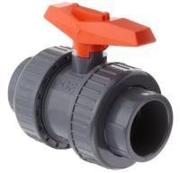 China +GF+ 375 Series PVC-U/FPM Manual Ball Valve - JIS d50 | Double Union Solvent Weld Ends | NSF 61 Certified for Water & Chemical Systems | Corrosion-Resistant Floating Ball Design for sale