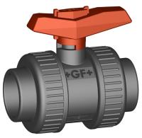 China +GF+ 375 Series PVC-U Ball Valve - JIS DN25 Ends | Corrosion-Resistant Industrial Fluid Control Valve with Double Union Design | Unique Model for Water/Chemical Systems for sale
