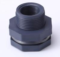China GF PVC-U050 Tank Connector 1 Inch G Male Threaded Nut with Seal for Industrial Water Tanks for sale
