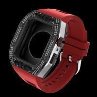China Golden Concept Carbon Fiber Apple Watch Case Sleek  Look 46mm X 51mm for sale