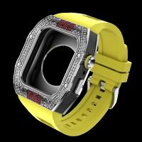 China Dustproof Apple Watch 7 Carbon Fiber Case Bracelets Or Bangles Type 44/45mm for sale