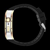 China 44mm/45mm Luxury Apple Watch Case And Strap Rugged Carbon Fiber Iwatch Case for sale