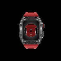 China Anti Scratch Luxury Watch Case Apple Watch Series 7 45mm Carbon Fiber Case for sale