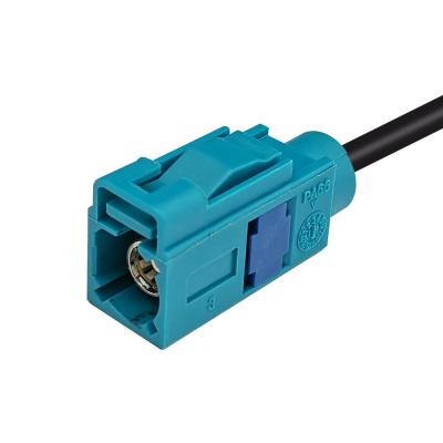China Data Female FAKRA Z Type Connector Waterblue Color High Speed For Car for sale