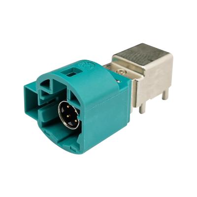 China PCB FAKRA HSD Connector 4+2 Pin Code Z Female For Automotive for sale