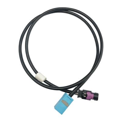 China HSD 4 Pin Black Connector To Auto LVDS GVIF Extension Cord Adapter For HONDA for sale