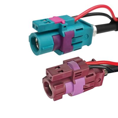 China IEE 1394 Code Z HSD Wire LVDS Cable Assemblies 4+2-Pin To D For Car for sale