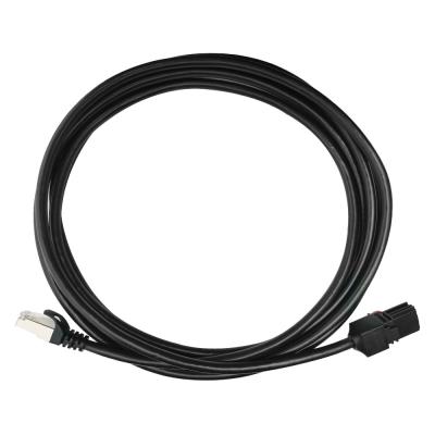 China 12 PIN Black Male Connector HSD Cable To Ethernet RJ45 Crystal Head Plug for sale