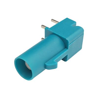China Right Angle FAKRA Aerial Connector RF Coaxial Practical PCB Mount for sale