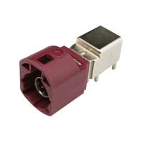 China Car GSM FAKRA Antenna Connector , RF Coaxial PCB Mount FAKRA Code D for sale