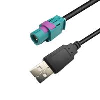 China Automotive Signal HSD Cable Assembly Stable Z Code To USB 2.0 A Type for sale