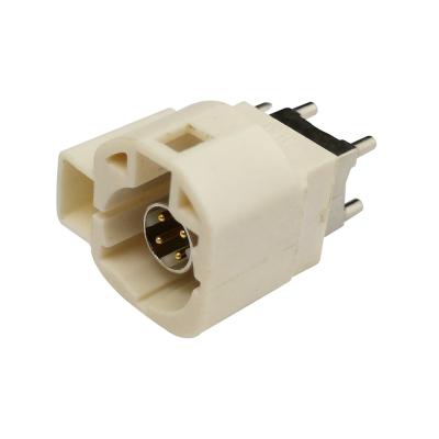 China Vertical Type PCB Mount HSD LVDS 4 Pin Connector For Automotive for sale