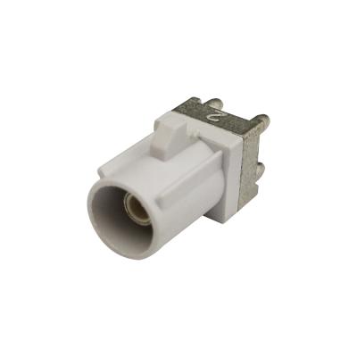 China RF Coaxial White FAKRA PCB Connector Code B For Data Transmission for sale