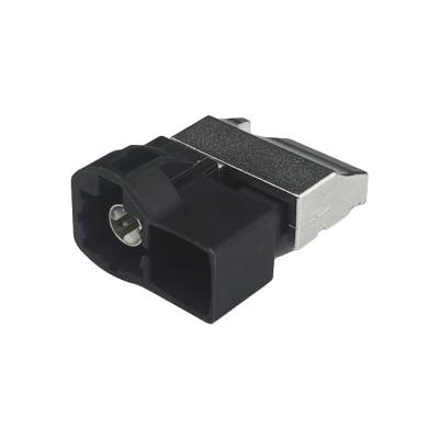 China High Speed HSD Connector Automotive Plug Right Angle 4+4 Pin PCB Mount for sale