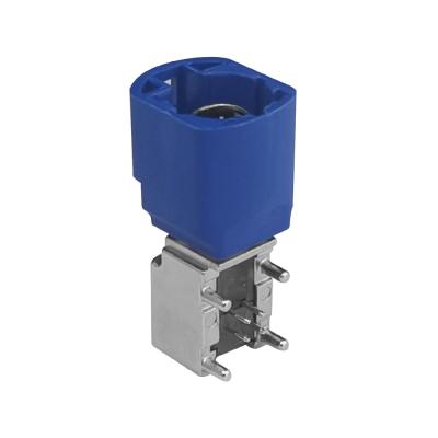 China E-Mark FAKRA HSD LVDS 4 Pin Connector 90 Degree Blue Color Plug For BMW for sale