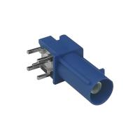 China C Code Blue Color FAKRA PCB Connector PCB Mount Rignt Angle Plug for sale