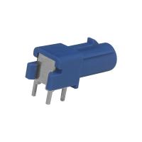 China Blue Color FAKRA PCB Connector Righ Angle Plug For Automotive for sale