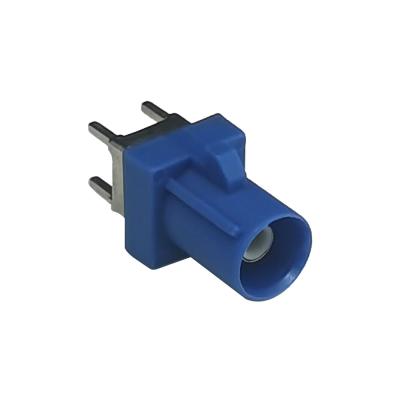 China FAKRA C Connector PCB Mount Straight RF Coaxial Connector For GPS Telematics for sale