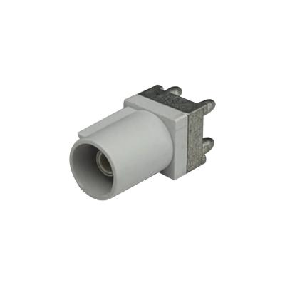 China FAKRA PCB Connector OEM&ODM B-Code White Color Single Port For Automotive for sale