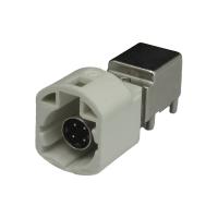 China FAKRA HSD LVDS 4 PIN Connector B Code Right Angle Type For PCB Mount for sale