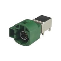 China FAKRA HSD Connector 100Ω PCB Mount 4+2 Contact Pin Connector for Car Radio for sale