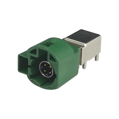 China FAKRA HSD Connector 100Ω PCB Mount 4+2 Contact Pin Connector for Car Radio for sale