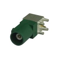 China FAKRA Coaxial PCB Connector Straight Type E Code For PCB Mount for sale