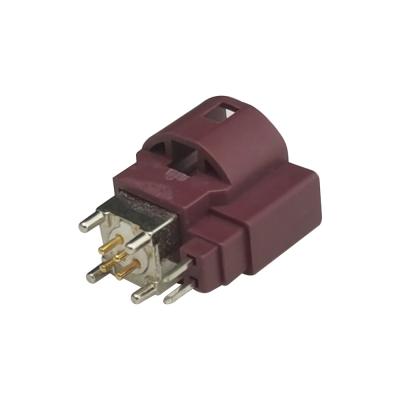 China FAKRA HSD Connector 100 Ohm Straight Solder D-Code For In-Car Camera Systems for sale