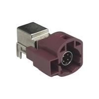 China FAKRA HSD Connector PCB Mount 4+2 Contact Pin Connector For Car Radio for sale