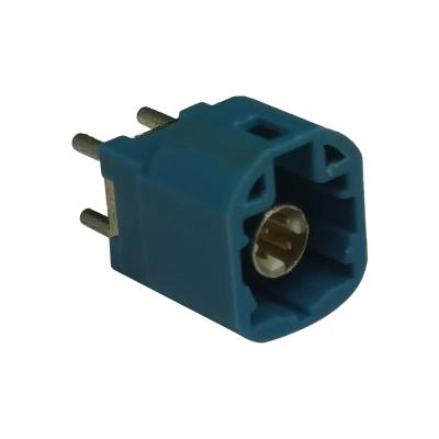 China FAKRA HSD LVDS 4 PIN Connector Z-Code Straight Type PCB Mount for sale