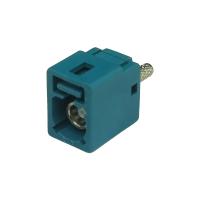 China Single Port FAKRA Z Type Connector WaterBlue 50 Ohm for Automotive for sale